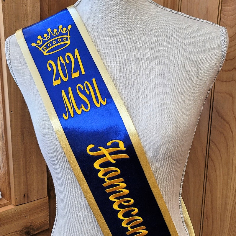 Royal Blue Sash - Etsy
