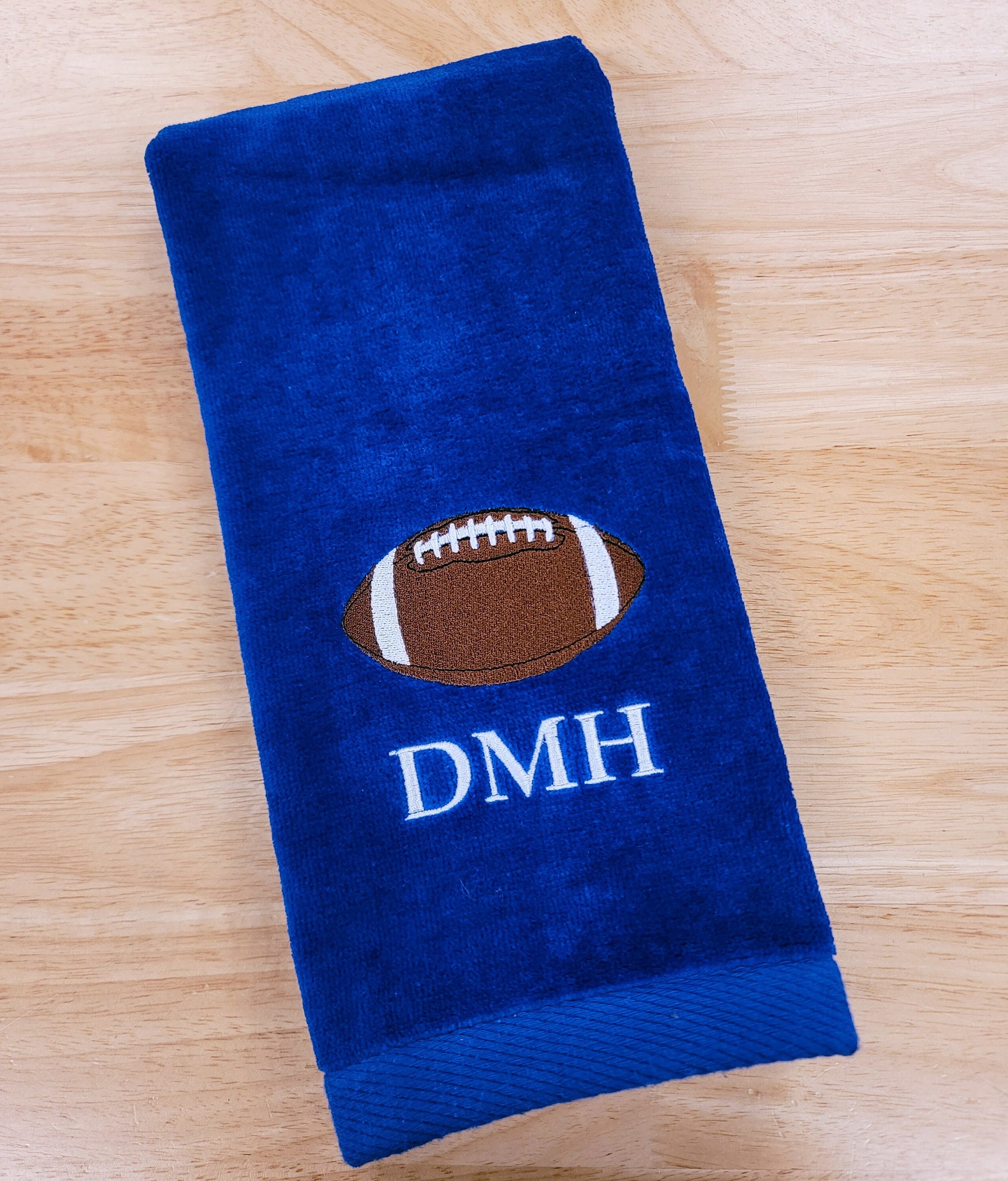Personalized Football Towel: Embroidered Team Spirit Sport Towel - Etsy