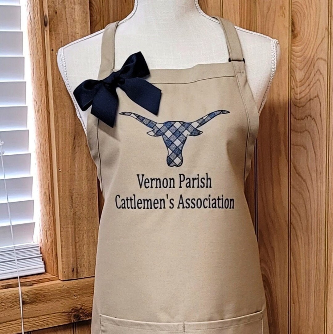 Personalized Apron Longhorn Cattle Apron Monogrammed Apron - Etsy