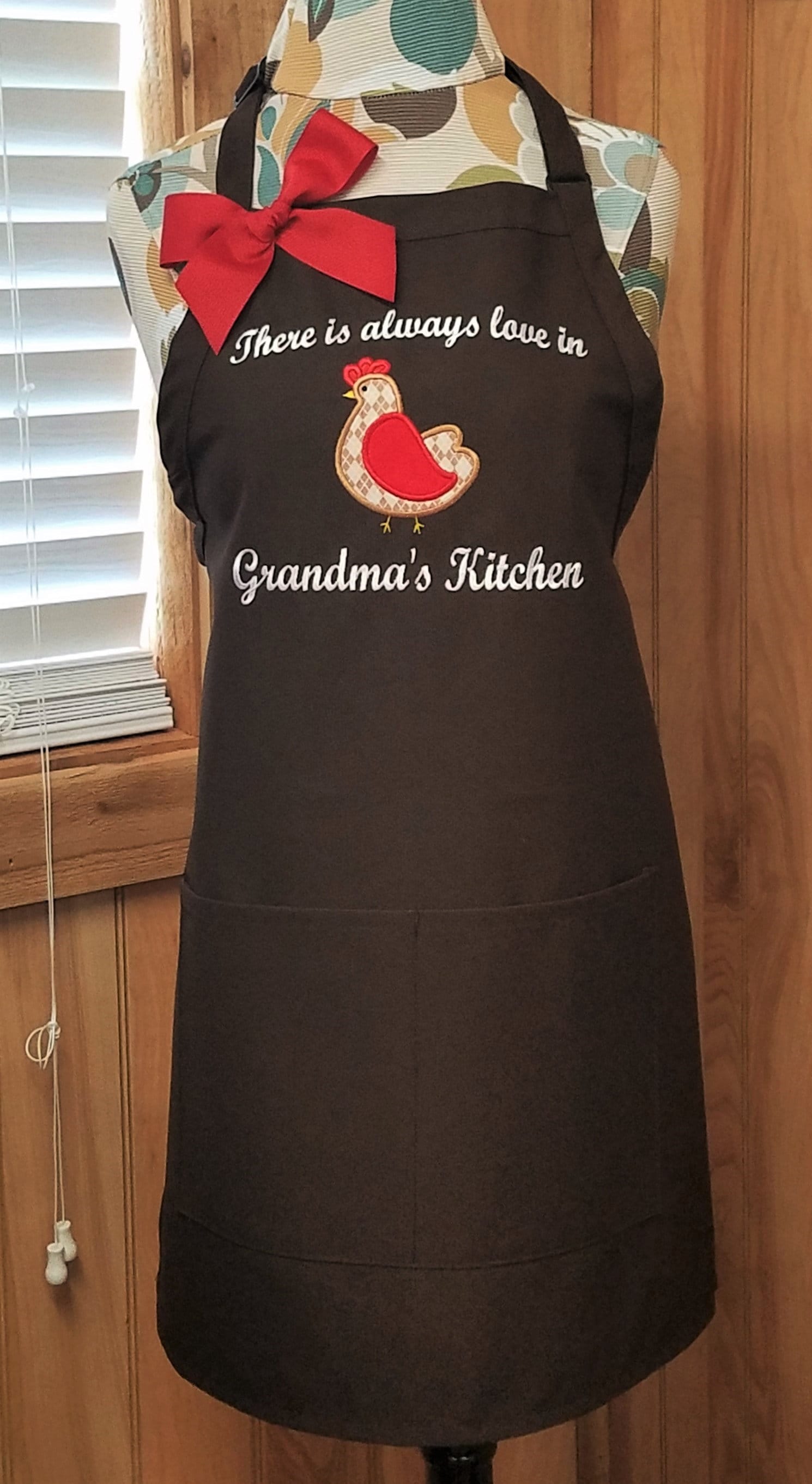 Personalized Chicken Applique Apron: Custom Kitchen Gift - Etsy