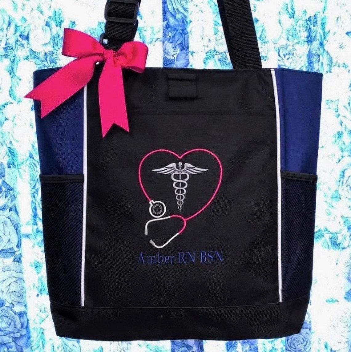 Personalized Nurse Tote Monogrammed Nurses Bag Nurse | Etsy