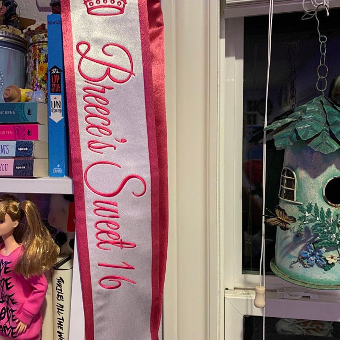 Birthday Sash Personalized Sash Monogrammed Sash - Etsy