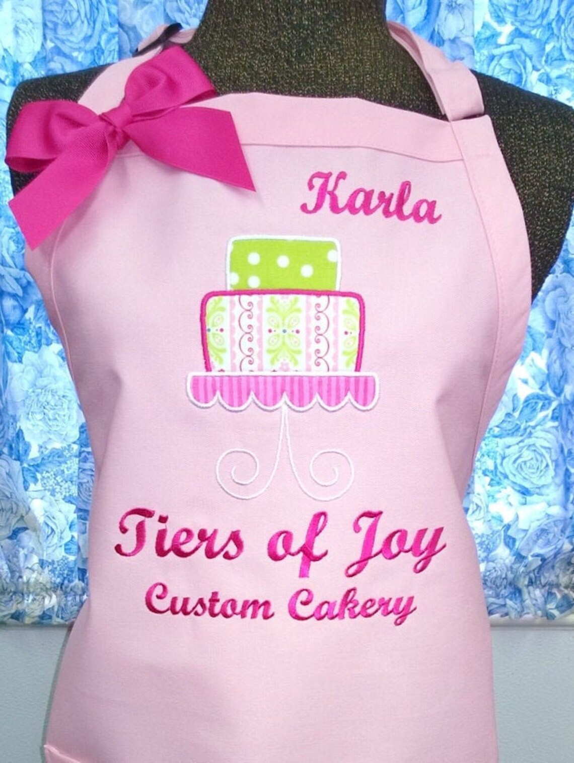 Personalized Apron Cake Apron Bakery Apron Monogrammed | Etsy
