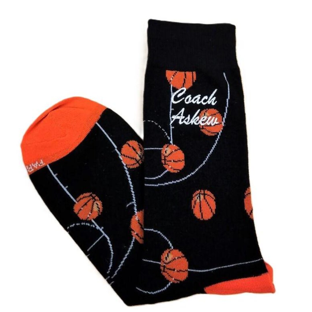 Men's Basketball Socks, Personalized Sport Socks, Monogram Socks Men - Etsy