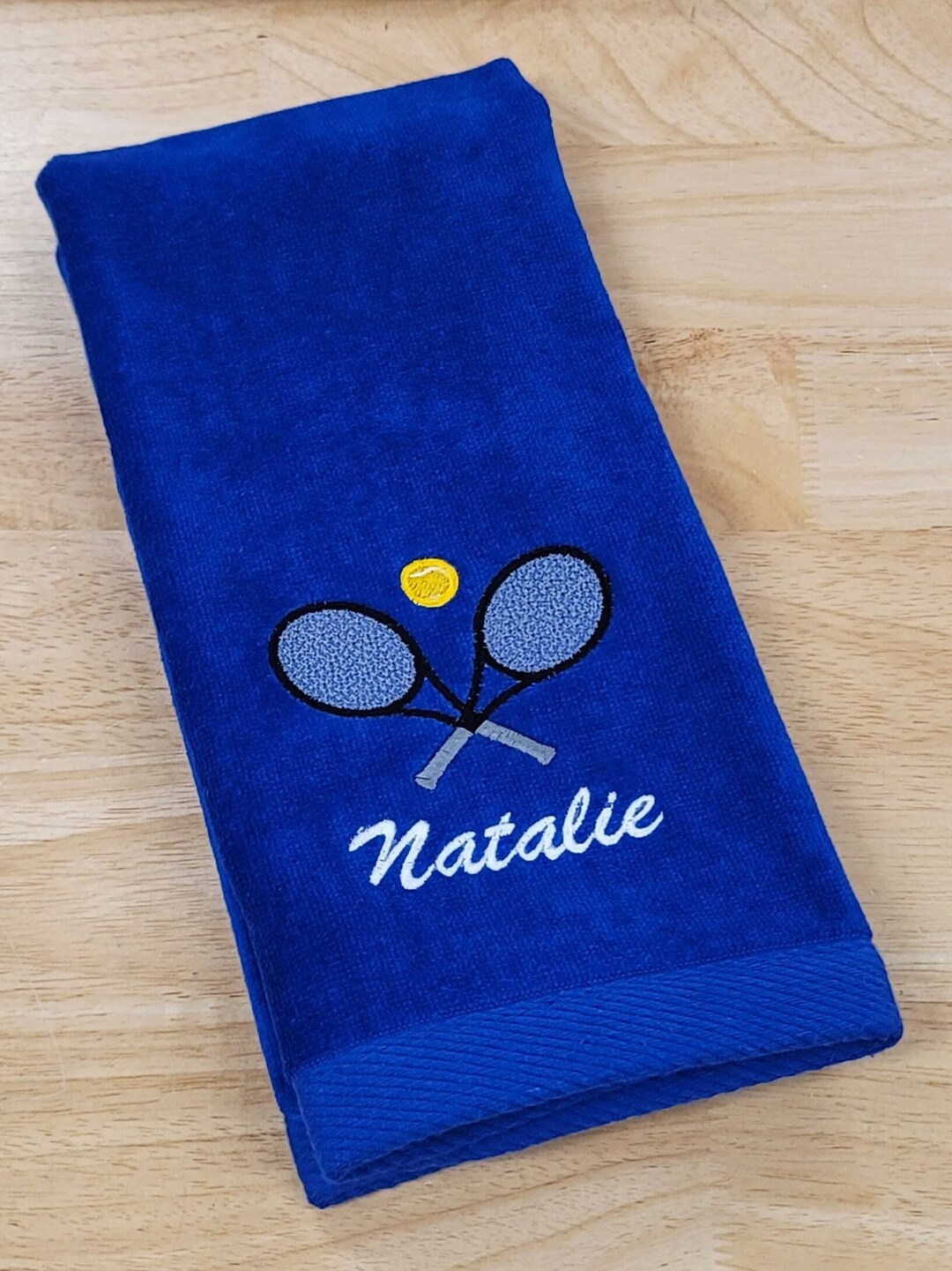 Personalized Embroidered Tennis Towel: Sport Gift - Etsy
