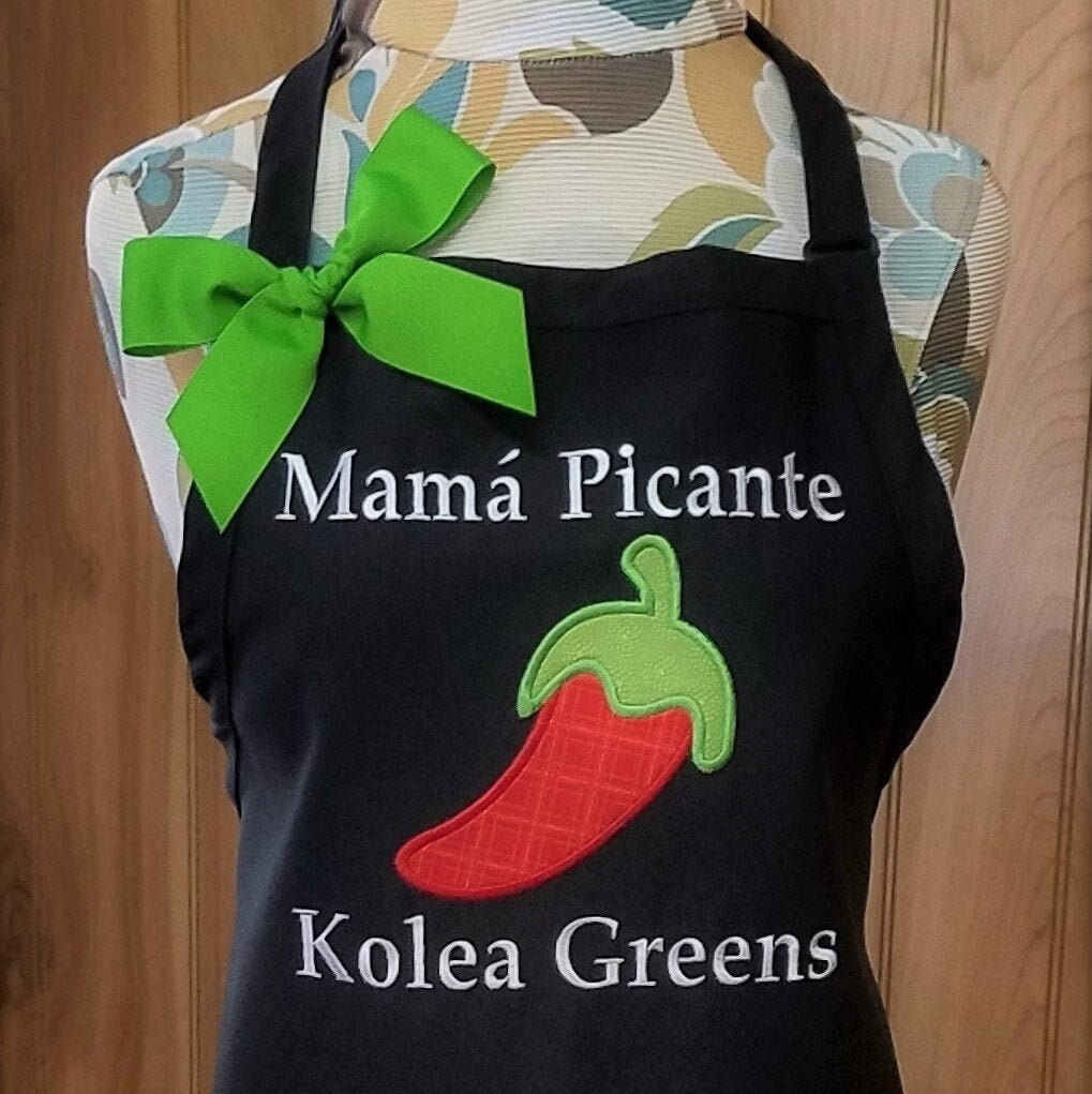 Personalized Chili Pepper Apron: Embroidered Kitchen Apron, Cook off ...