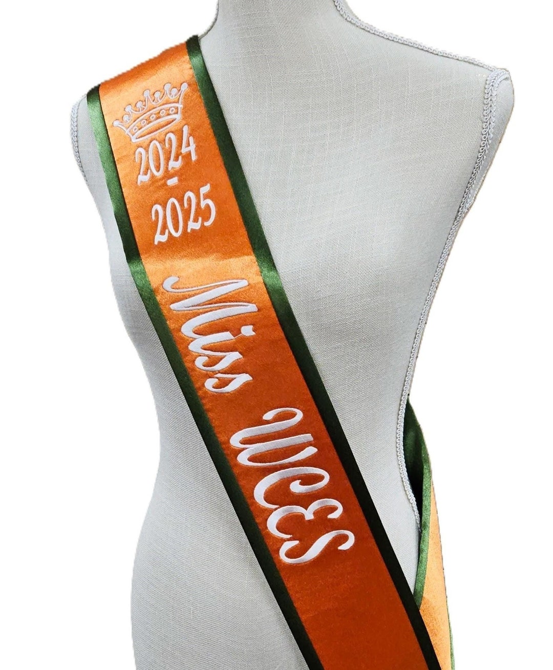 Custom Embroidered Pageant Sash, Festival Awards and Events - Etsy
