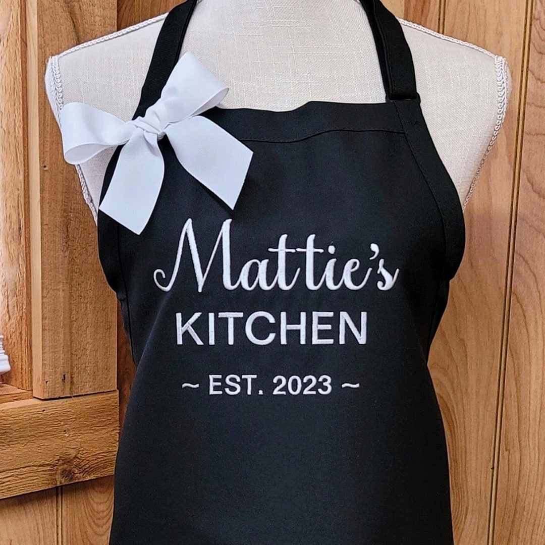 Personalized Apron, Kitchen Apron, Monogram Apron, Wedding Gift - Etsy