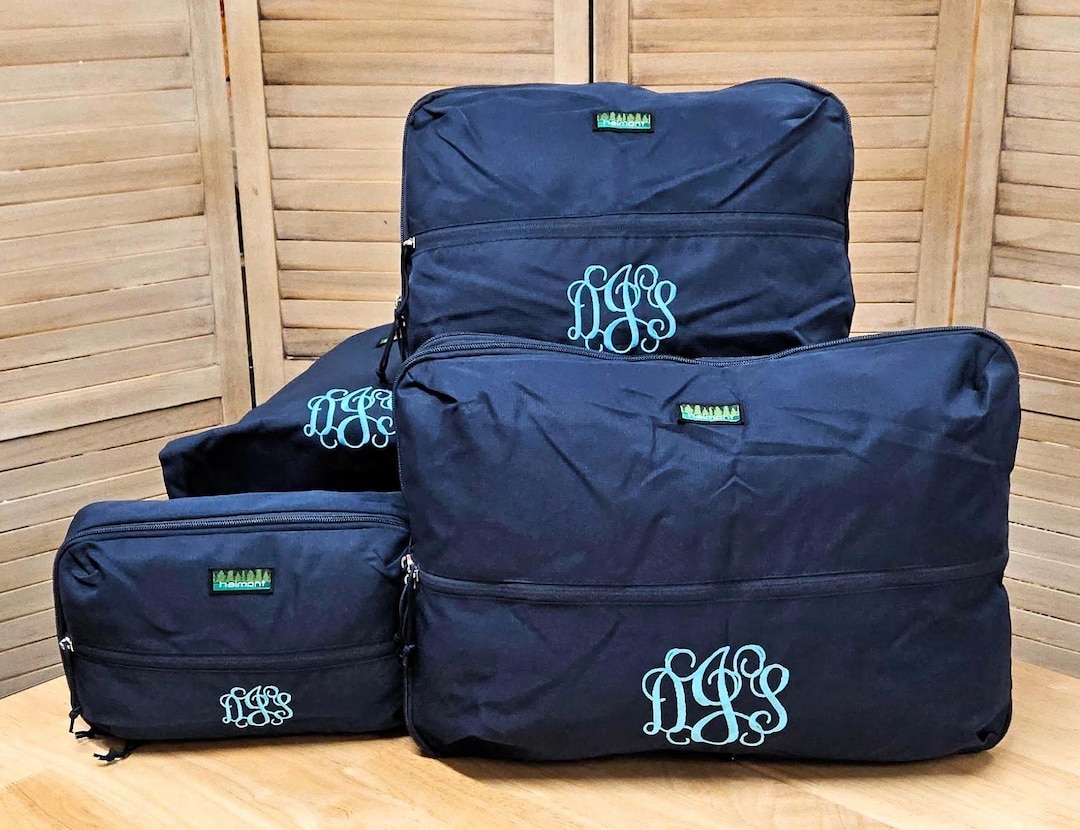 Personalized Travel Cube Set: Monogrammed Packing Organizers - Etsy