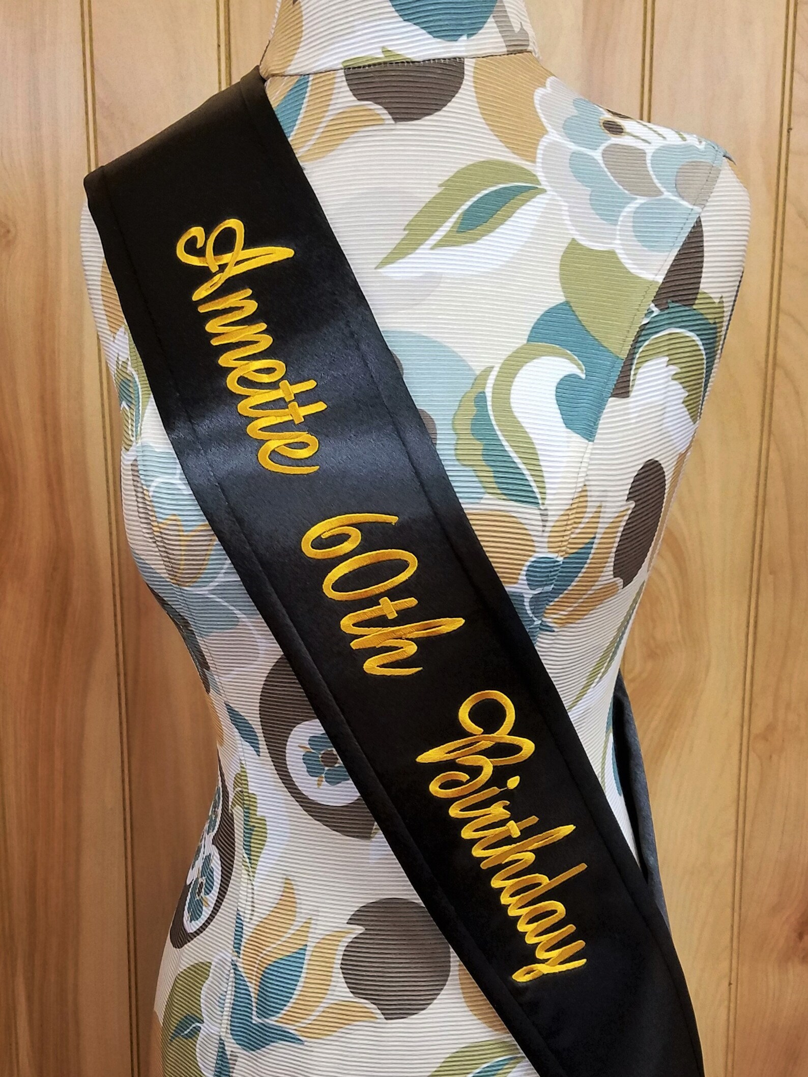 Birthday Sash Party Sash Embroidered Sash Custom Sash - Etsy
