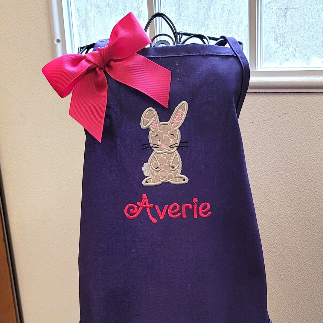 Kid's Apron, Bunny Rabbit Apron, Personalized Apron, Birthday Gift - Etsy