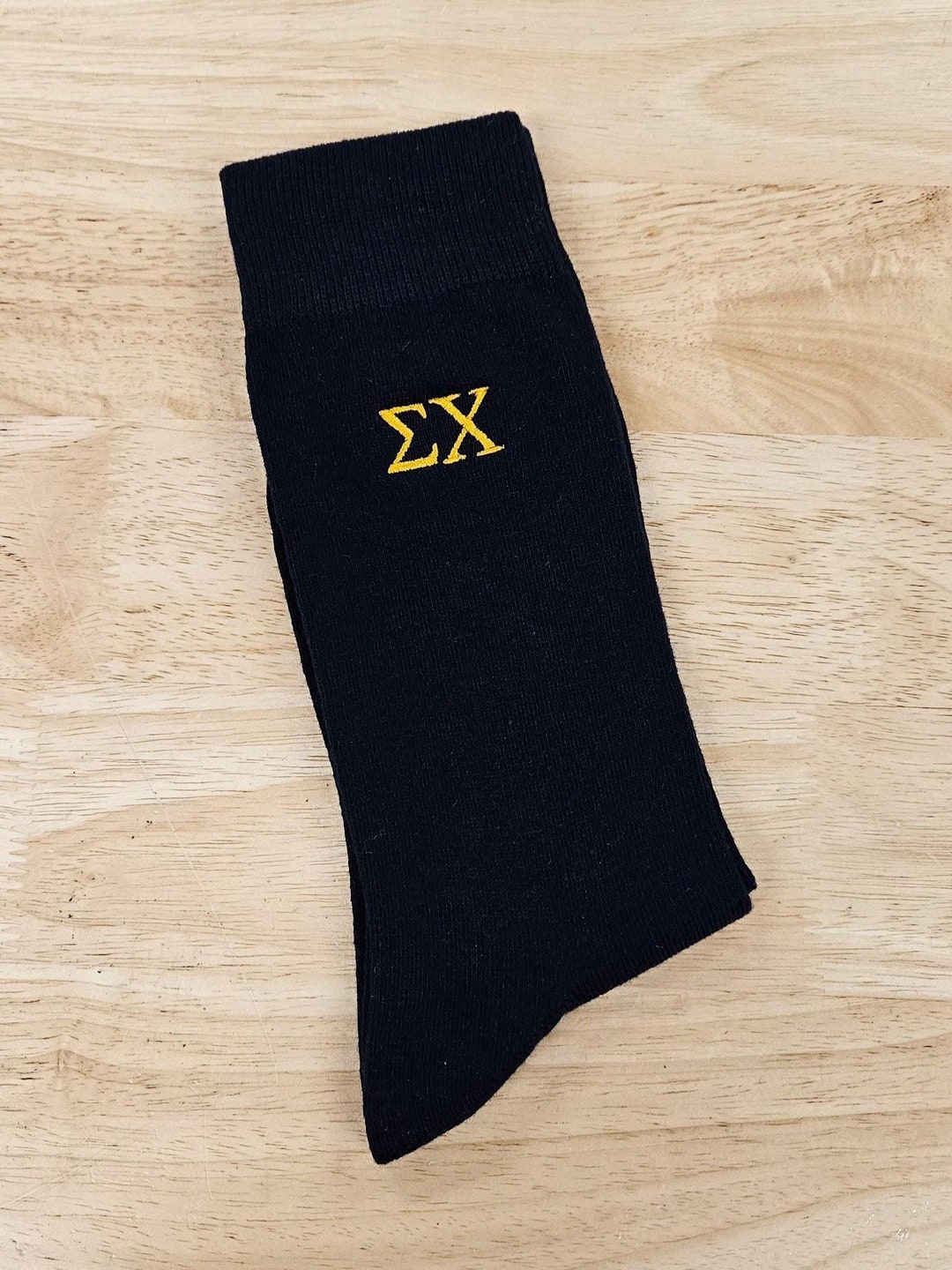 Embroidered Greek Letter Socks: Personalized Fraternity Gift - Etsy