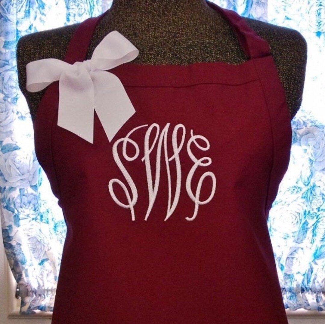 Monogrammed Apron: Personalized Chef Gift, Bride to Be - Etsy
