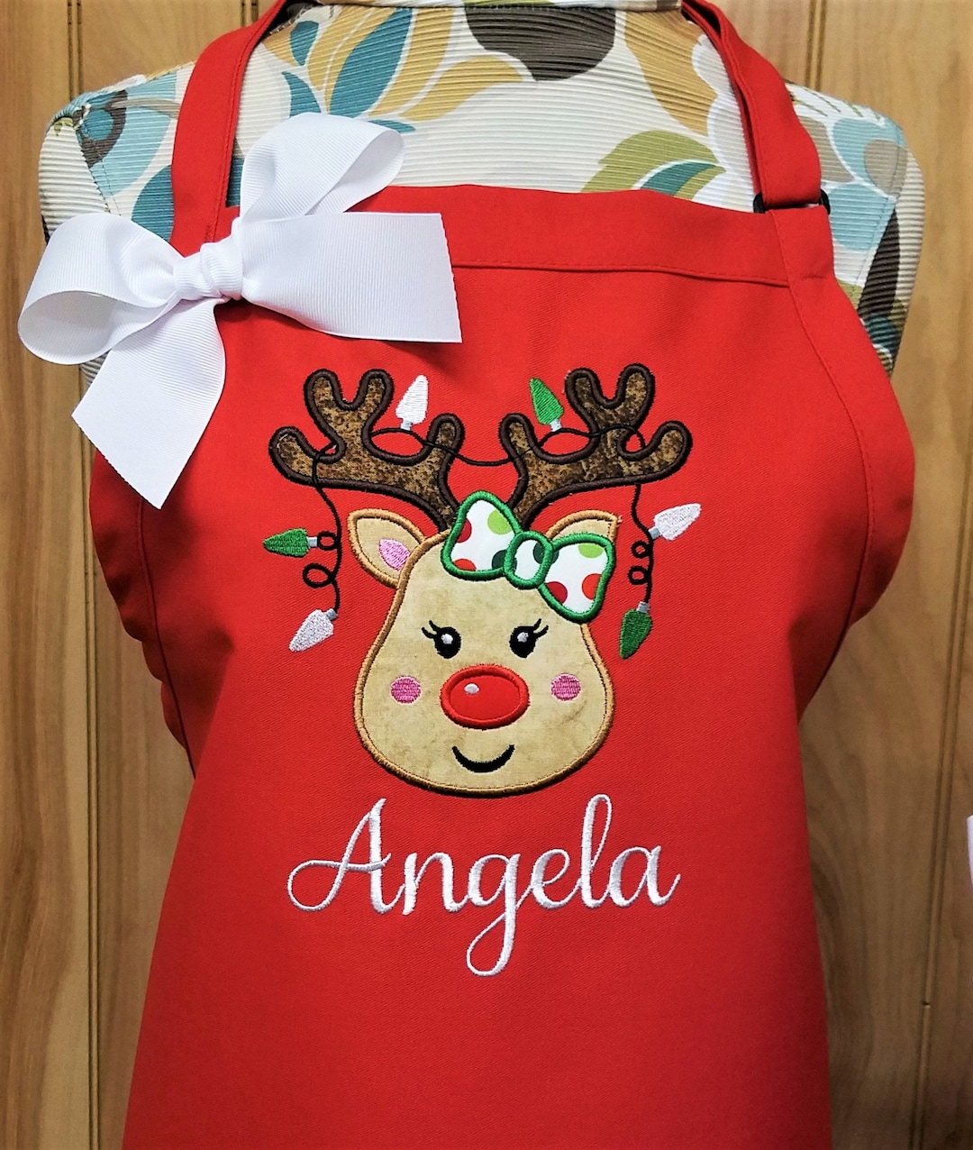 Personalized Apron, Holiday Apron, Kitchen Apron, Monogrammed Apron ...