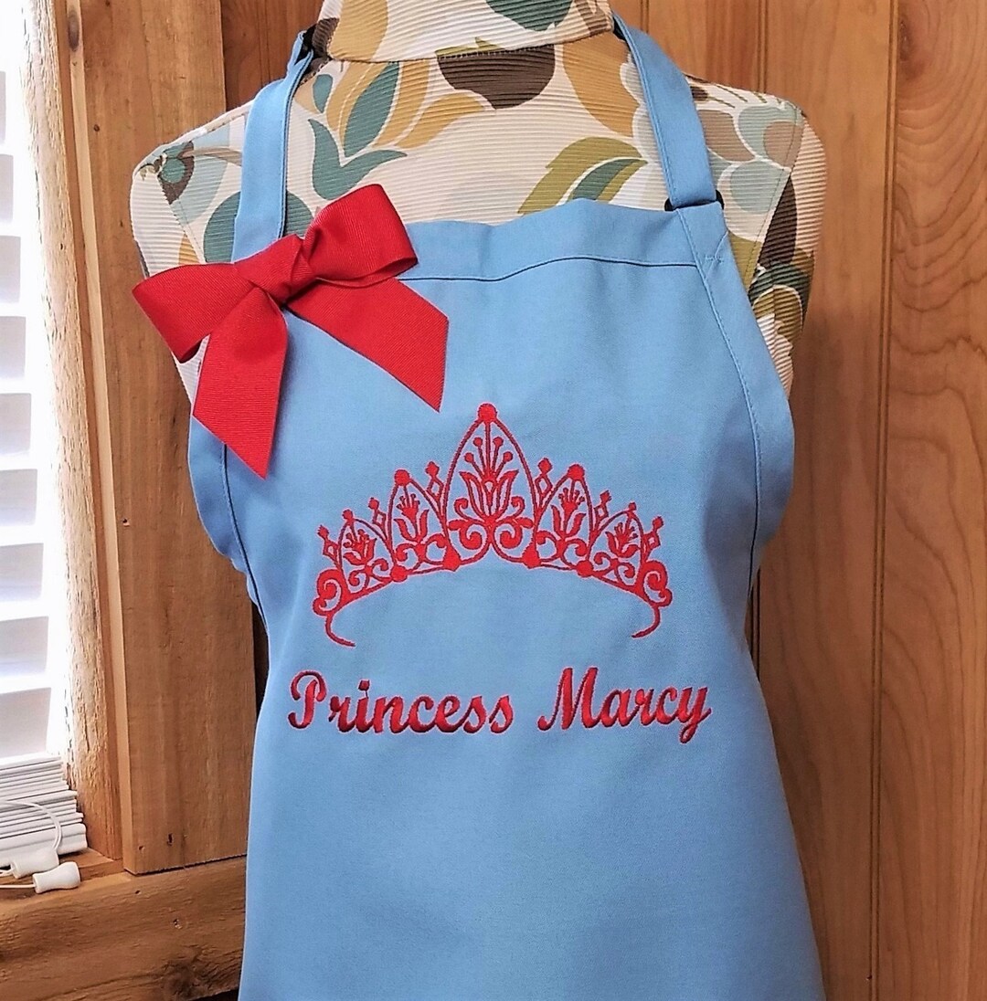 Personalized Apron Princess Apron Monogrammed Apron - Etsy