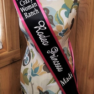 Rodeo Sash, Pageant Sash, Festival Sash, Embroidered Sash - Etsy