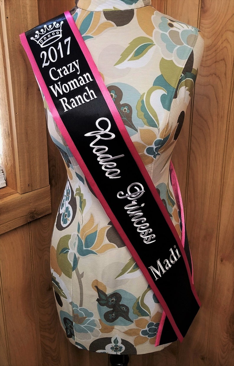 Rodeo Sash, Pageant Sash, Festival Sash, Embroidered Sash - Etsy