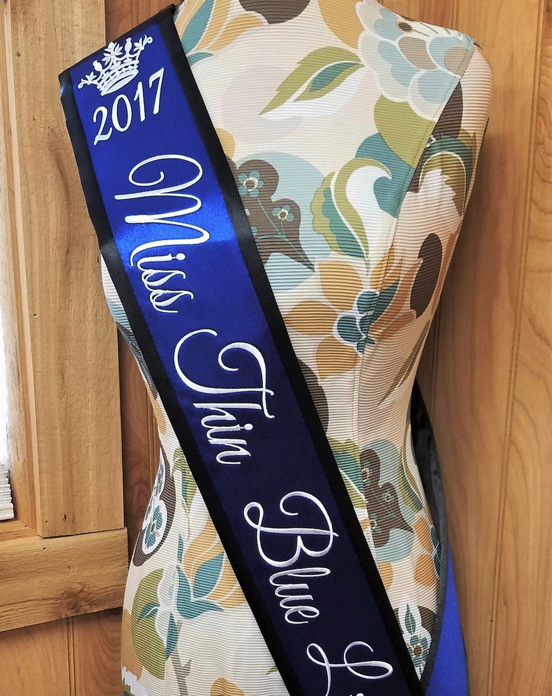 Embroidered Pageant Sash: Personalized Satin Festival Award - Etsy