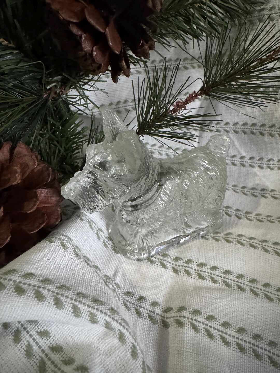 Vintage Art Deco Clear Depression Glass Scottish Terrier Scottie Dog - Etsy