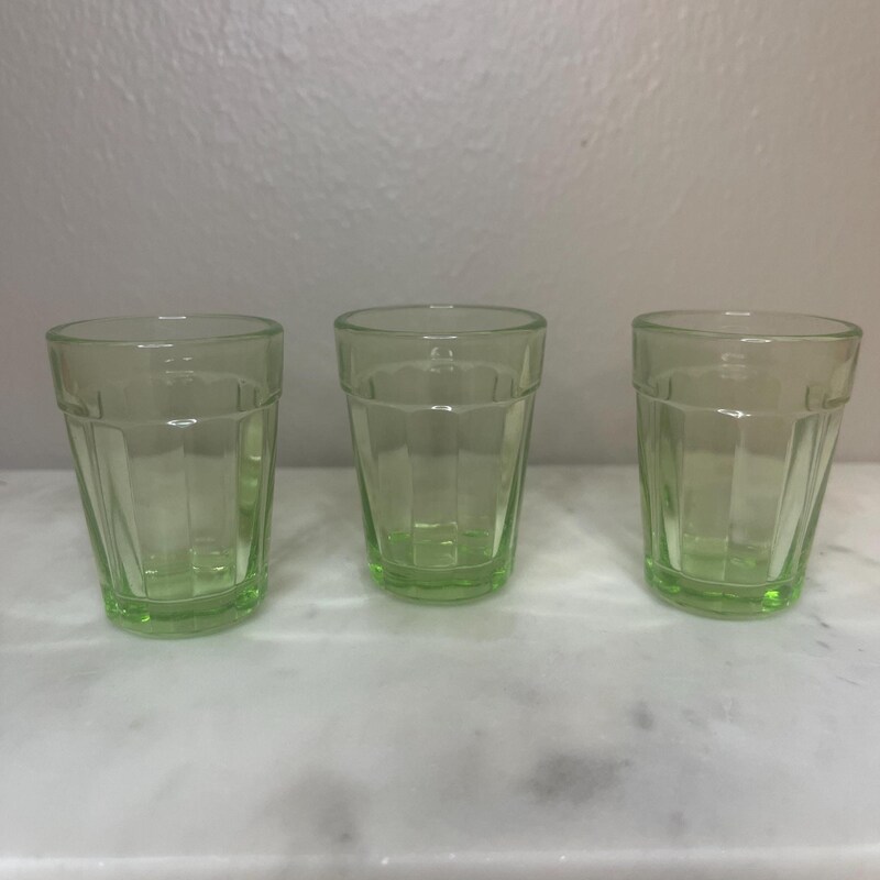 Uranium Glass Ribbed - Etsy