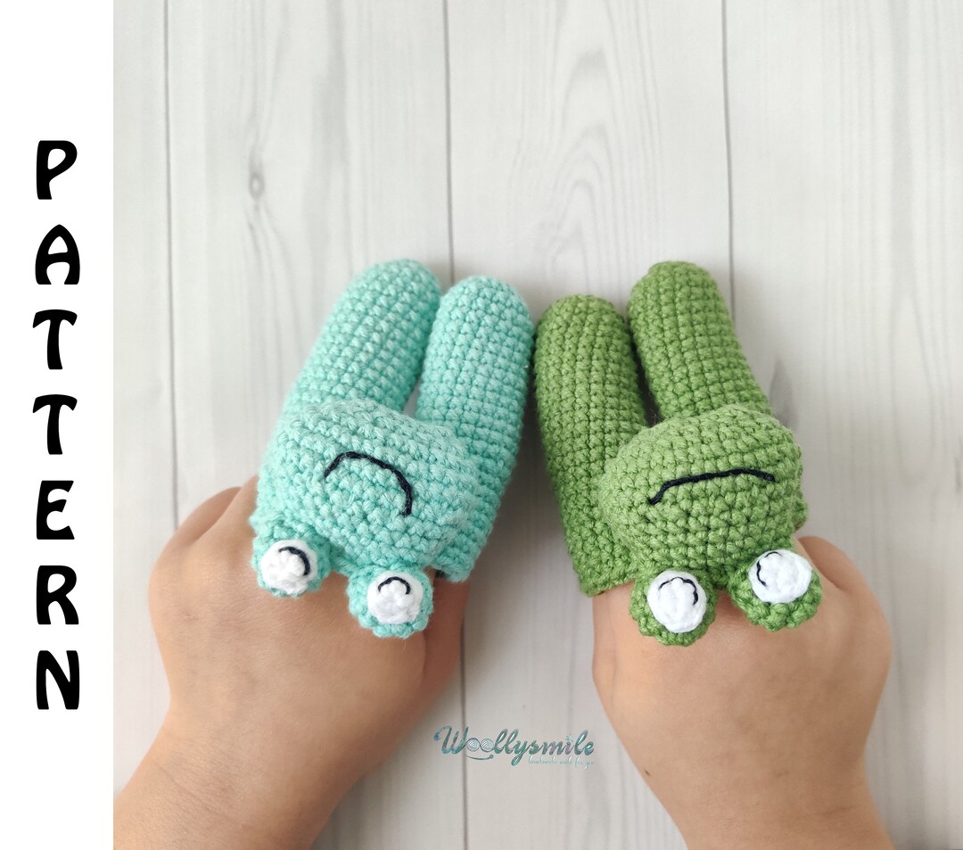 Two Finger Puppets Frog Crochet Pattern / PDF Digital Download - Etsy UK