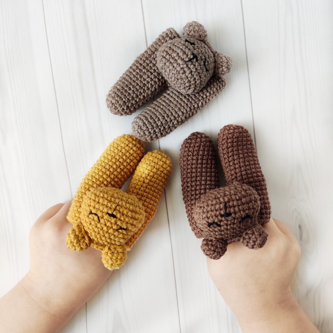 Crochet Pattern: Two Finger Puppets - Bear / PDF Digital Download - Etsy