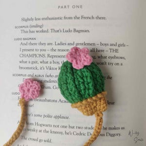 Crochet Pattern: Cactus Bookmark, Reading Tracker, Book Lover Gift ...