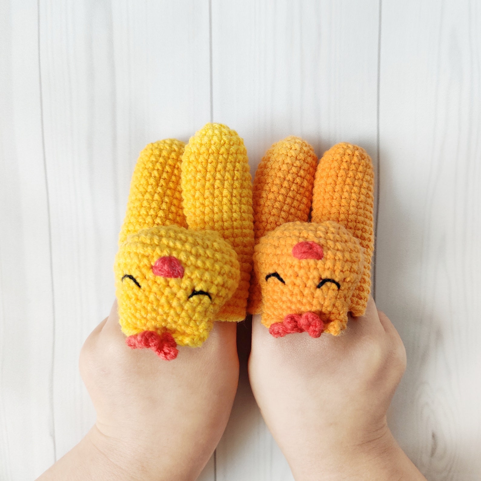 Crochet Pattern: Two Finger Puppets - Chick / PDF Digital Download - Etsy