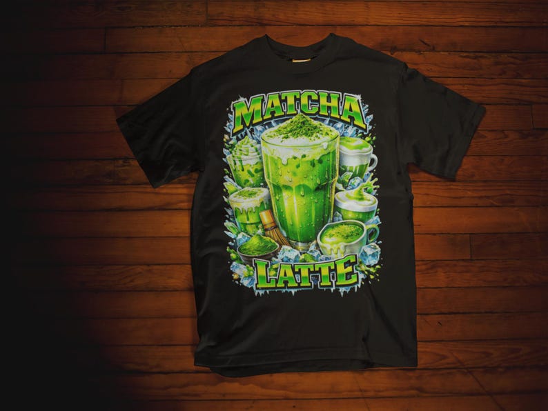 Matcha Latte Ironic Bootleg Rap Meme Shirt Green Tea Humor Tee - Etsy