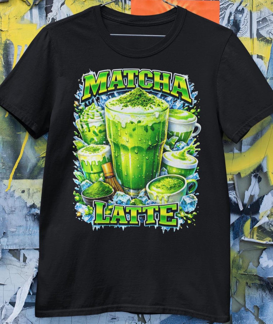 Matcha Latte Ironic Bootleg Rap Meme Shirt Green Tea Humor Tee - Etsy