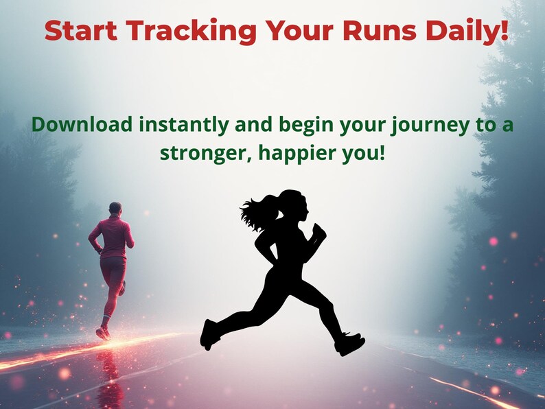 Running Tracker Excel Template for 2025 | Digital Fitness Log (digital ...