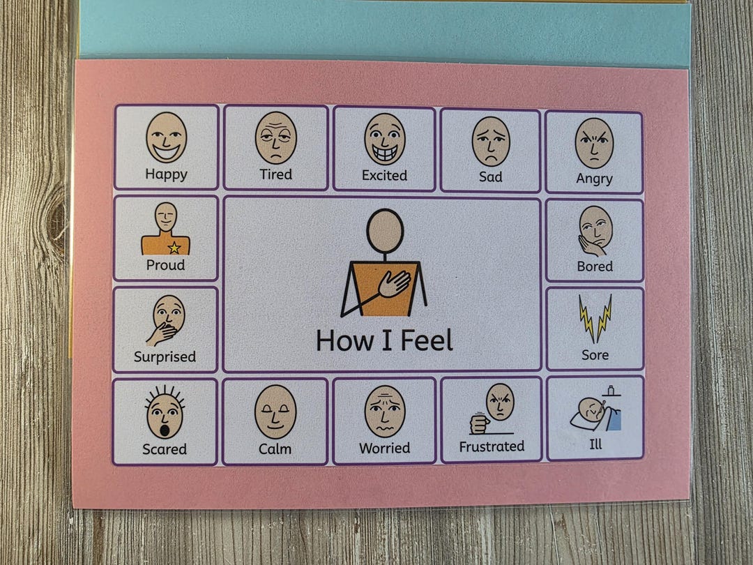 How I Feel Communication Board - Emotions Visual Support I Feelings ...