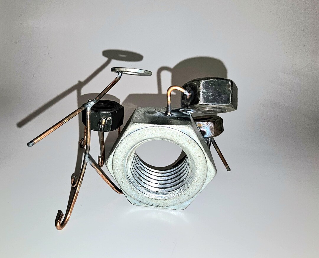 Nuts and Bolts Drum Set Tabletop Statue - Etsy