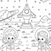 Space Coloring Book: Astronauts, Rockets, Planets - 20 Printable Pages ...