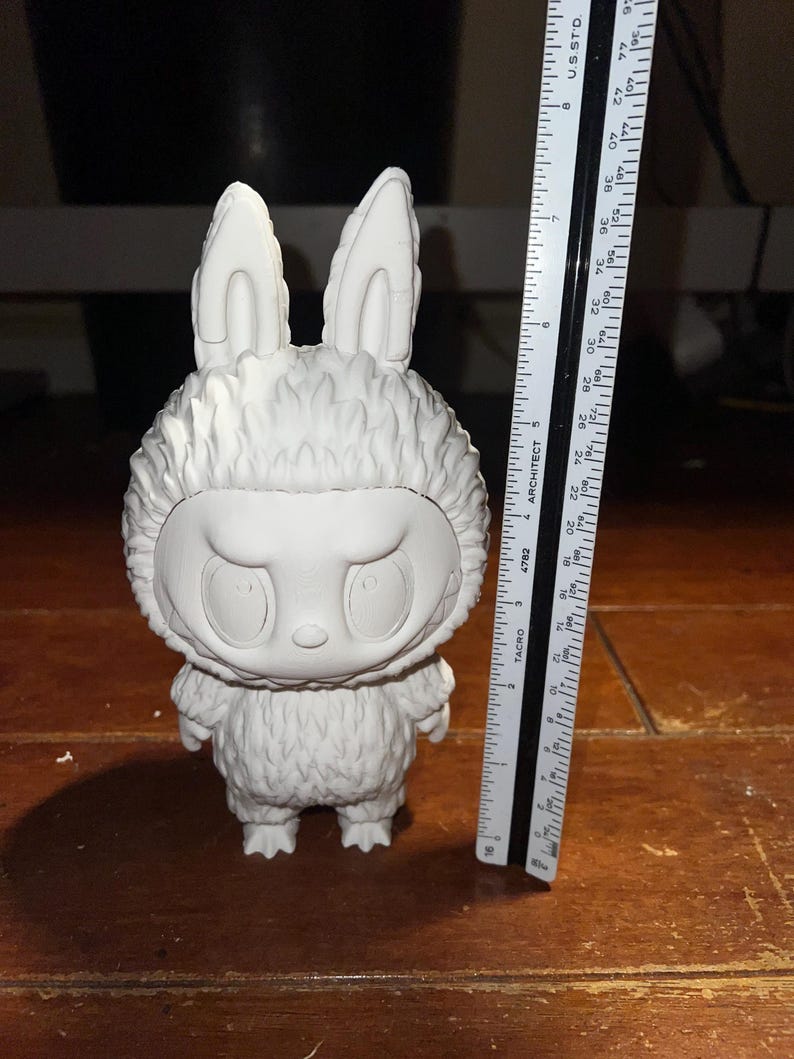 DIY Paint-it-yourself White Labubu Figure - Etsy