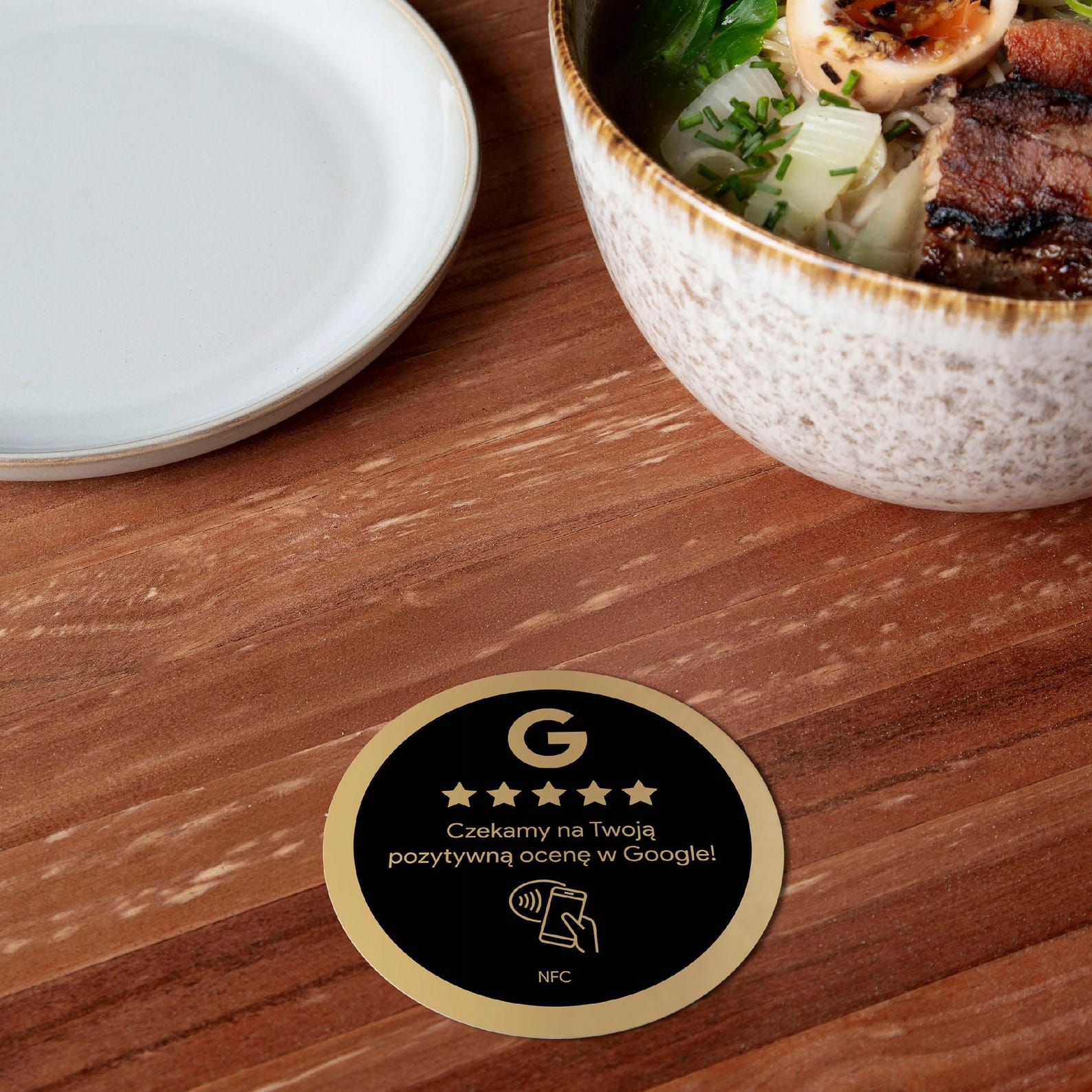 NFC Google Review Stickers 5.5 Cm – Tap to Review Tags for Restaurant ...