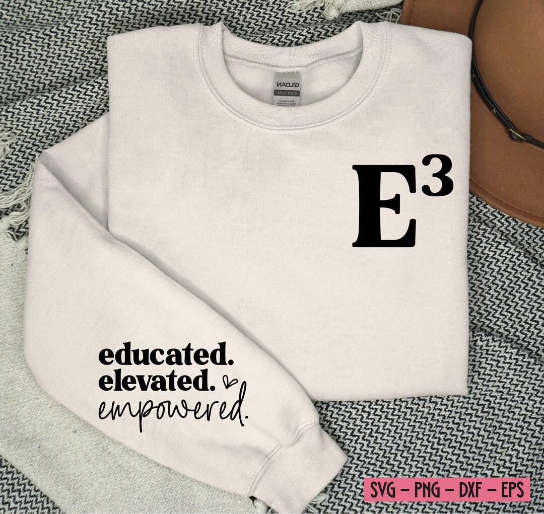 Educated Elevated Empowered SVG, Women Empowerment Strong Woman Png She ...