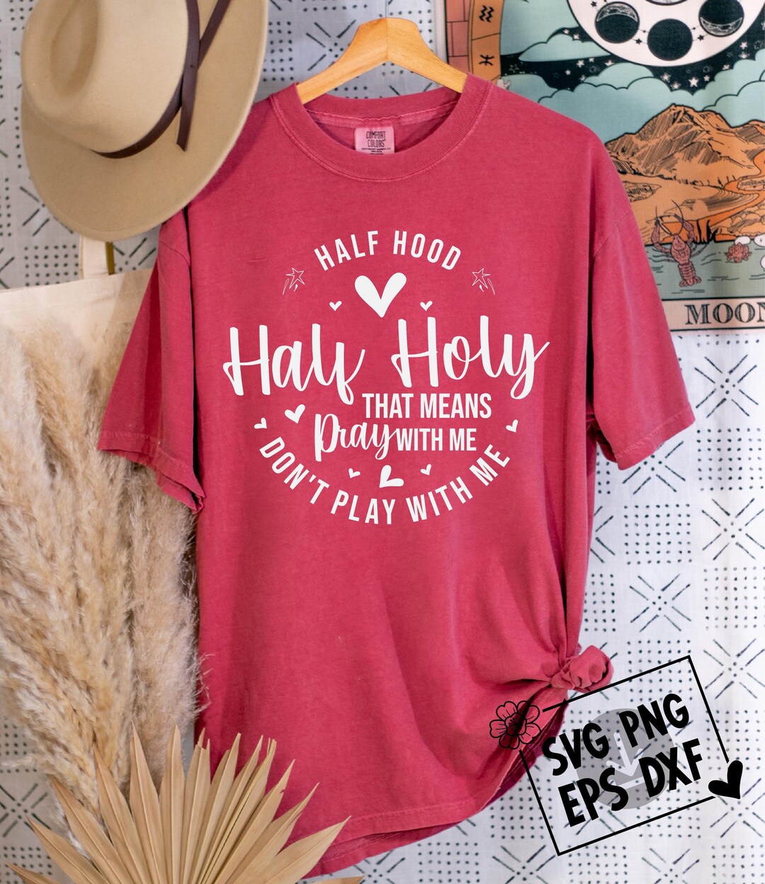 Half Hood Half Holy PNG That Means Pray Hem of His Garment Bible Verse ...