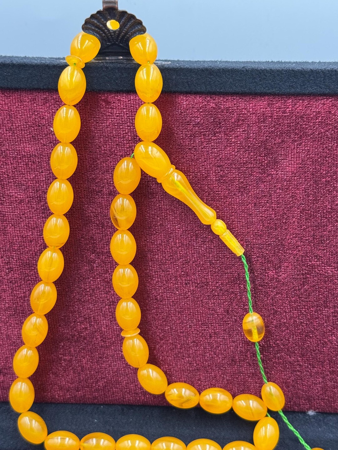 Yellow Ottoman Misbaha: Handmade Islamic Prayer Beads - Special Miskevi ...