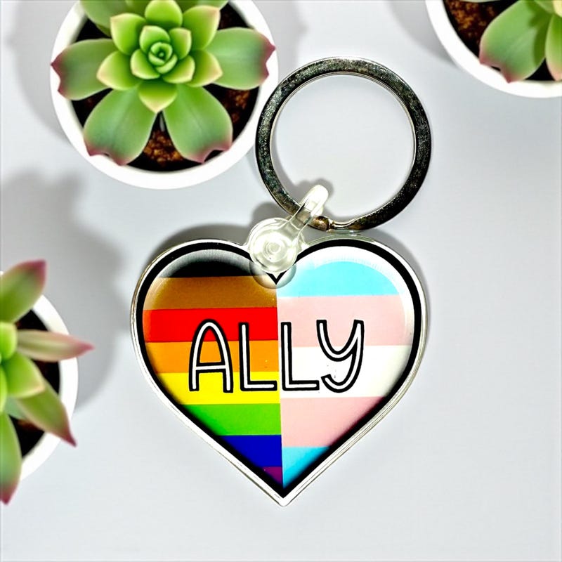 Acrylic Queer Keychain - Etsy