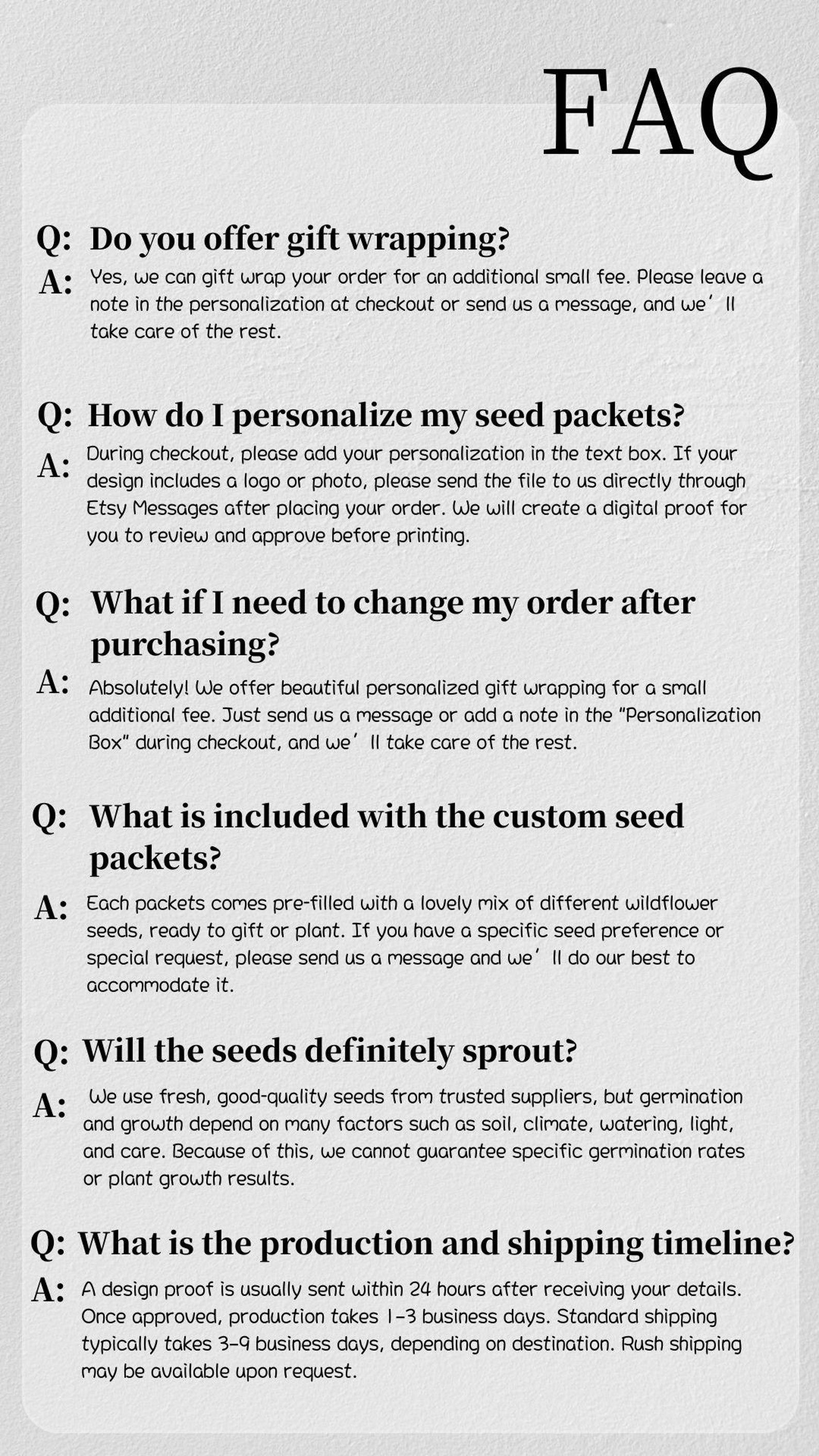 Custom Bridal Shower Seed Packets, Retro Wedding Shower Favors, Fresh ...