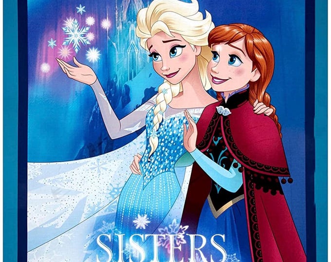 Frozen Elsa and Anna Quilt Panel - Etsy