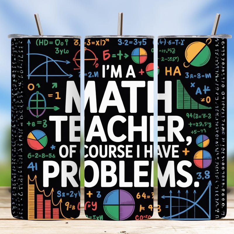 Math Teacher Sublimation Wrap - Etsy