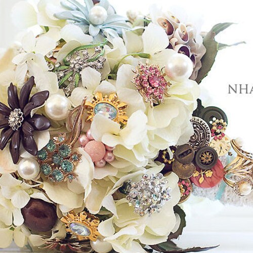 Brooch Bouquet Broach Bouquet Vintage Jewelry Wedding - Etsy