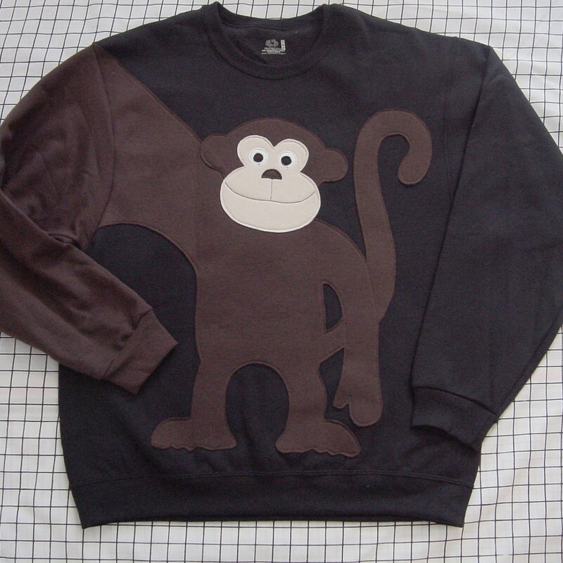 Monkey Sweatshirt - Etsy