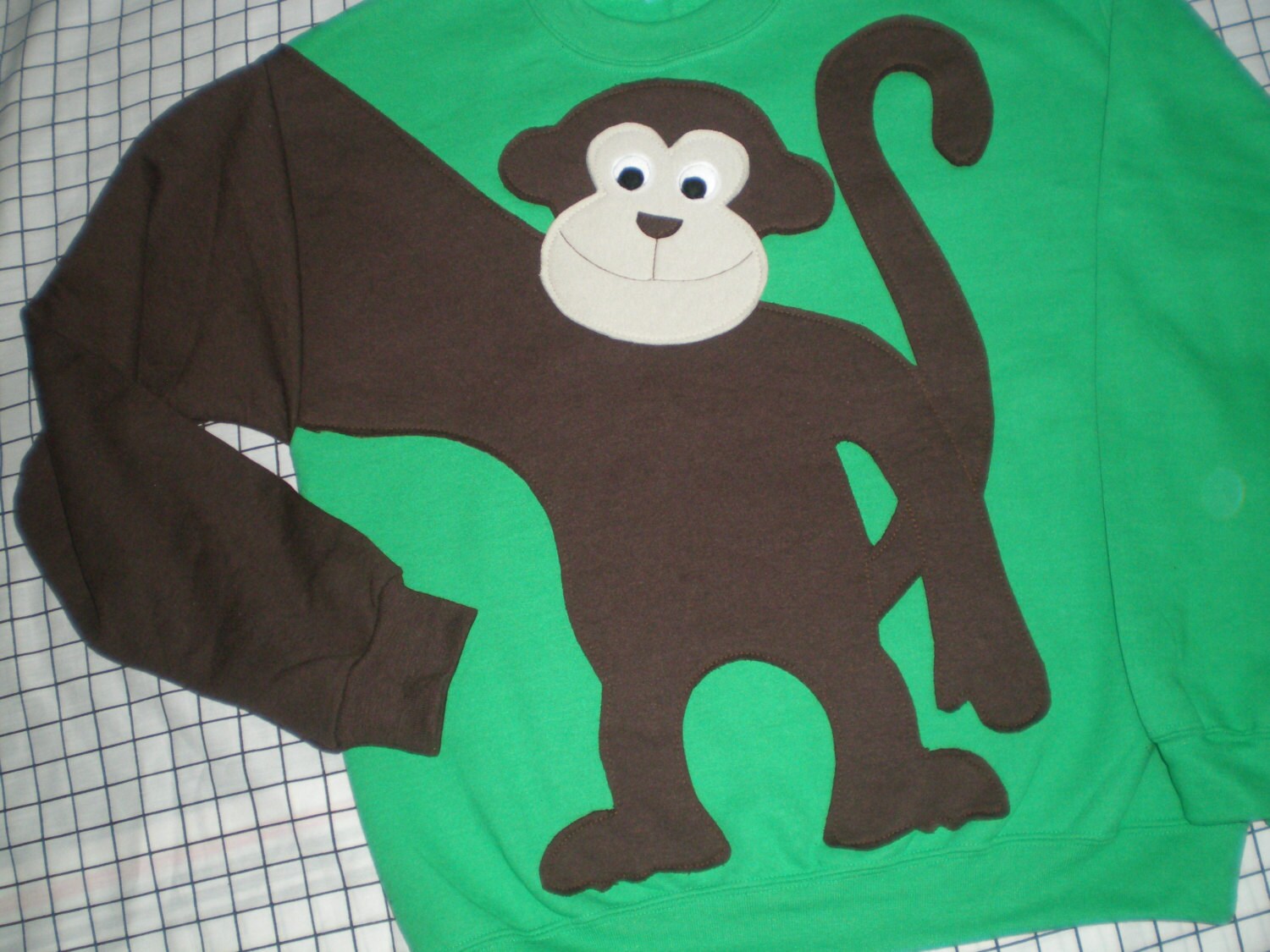 MONKEY Sweatshirtmonkey Shirt Monkey Jumper Adult Size You - Etsy