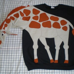 GIRAFFE Sweatshirt, Giraffe Sweater, Giraffe Jumper Custom to Your Size ...