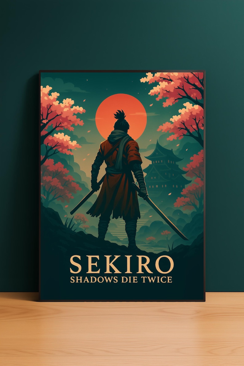 Sekiro Poster | Sekiro Shadows Die Twice Wall Art | Shinobi Wall Art ...