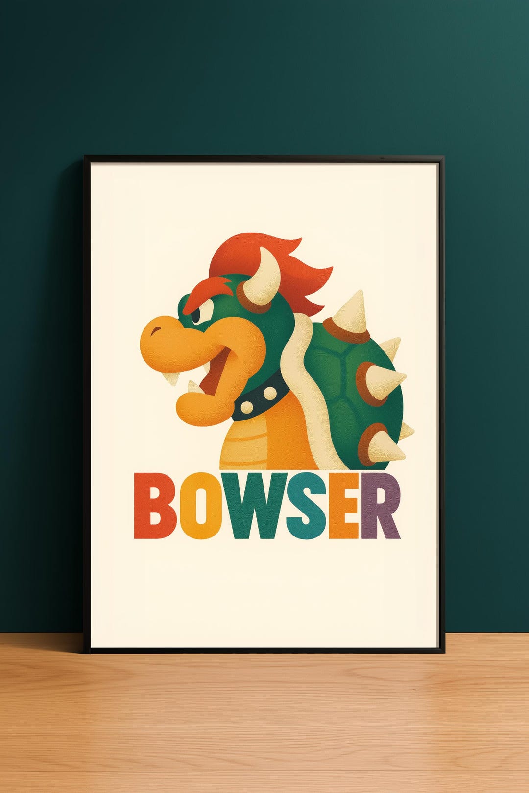 Bowser Wall Art | Super Mario Bros Digital Print - Instant Download ...
