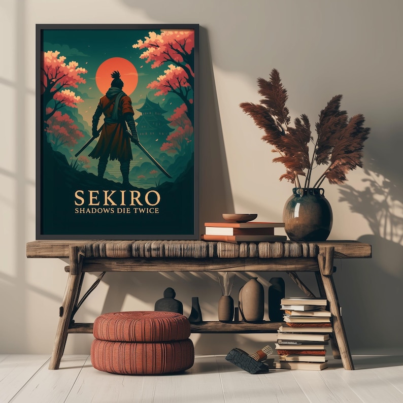 Sekiro Poster | Sekiro Shadows Die Twice Wall Art | Shinobi Wall Art ...